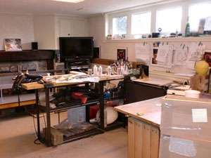 Teresa Seaton Studio Set Up